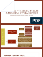 MODULE 5: Learning/Thinking Styles and Multiple Intelligences | PDF | Neuropsychology | Academic ...