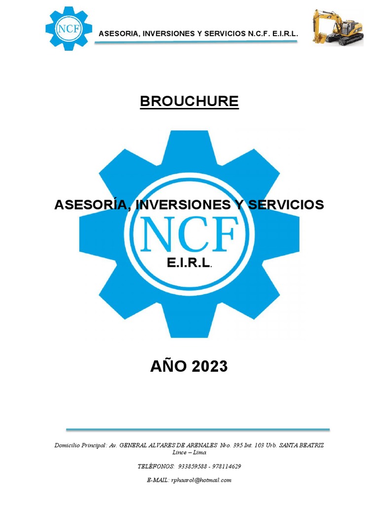 Brochure NCF 2023 | PDF | Business | Economias