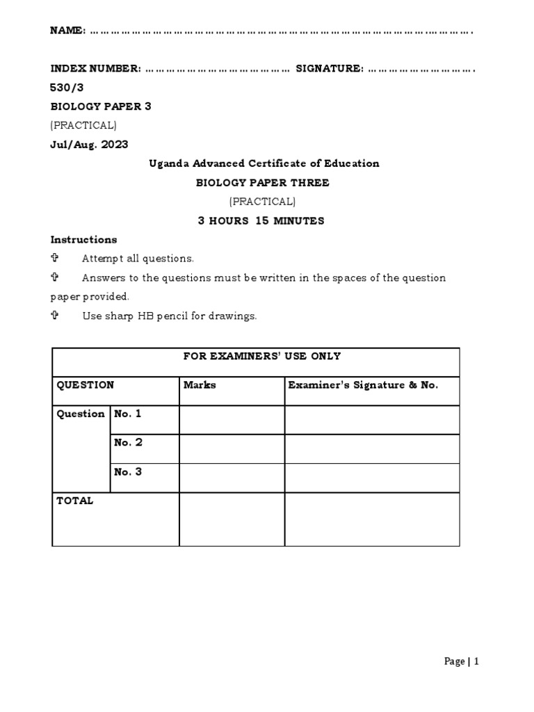 UACE BIO 530-3.docx - 110705 | PDF