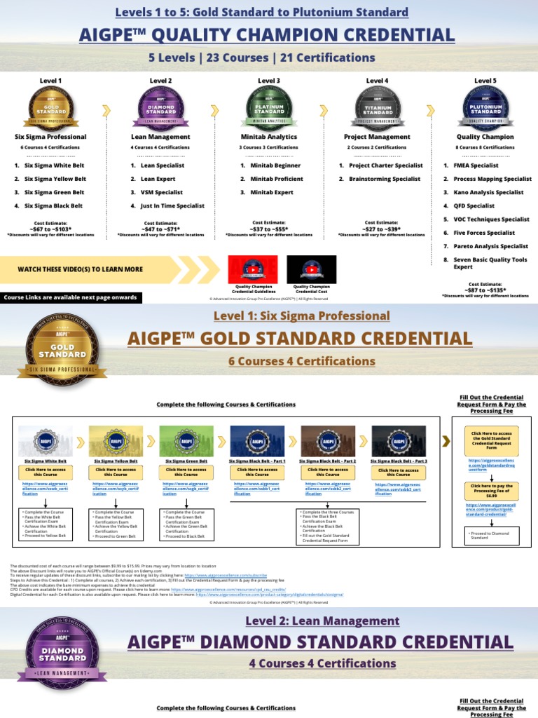 Quality Champion Roadmap Guidelines Document Pdf Six Sigma Lean