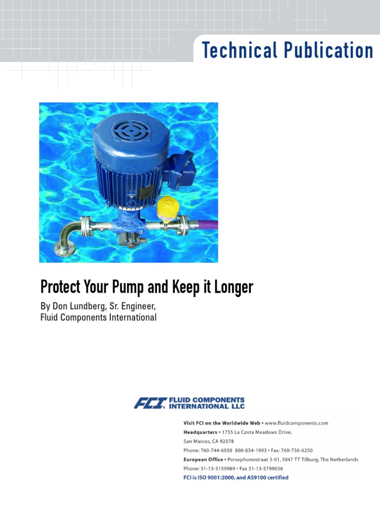 Protect Your Pump | PDF | Pump | Mechanical Engineering