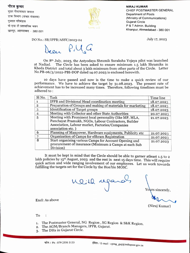 Do CPMG SB Ippb Assy 2023 24 | PDF | Gujarat | Business