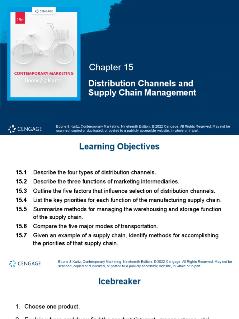 Chapter 15 Distribution Channel | PDF | Warehouse | Retail
