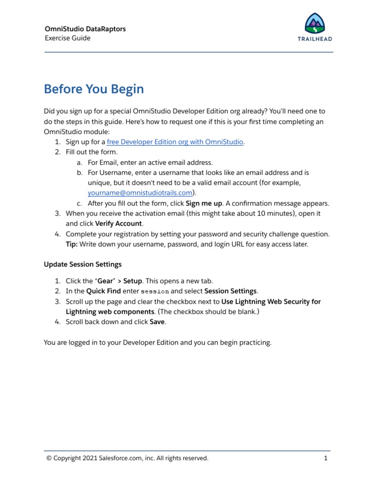 OmniStudio Build A DataRaptor Turbo Extract and A DataRaptor Load | PDF ...