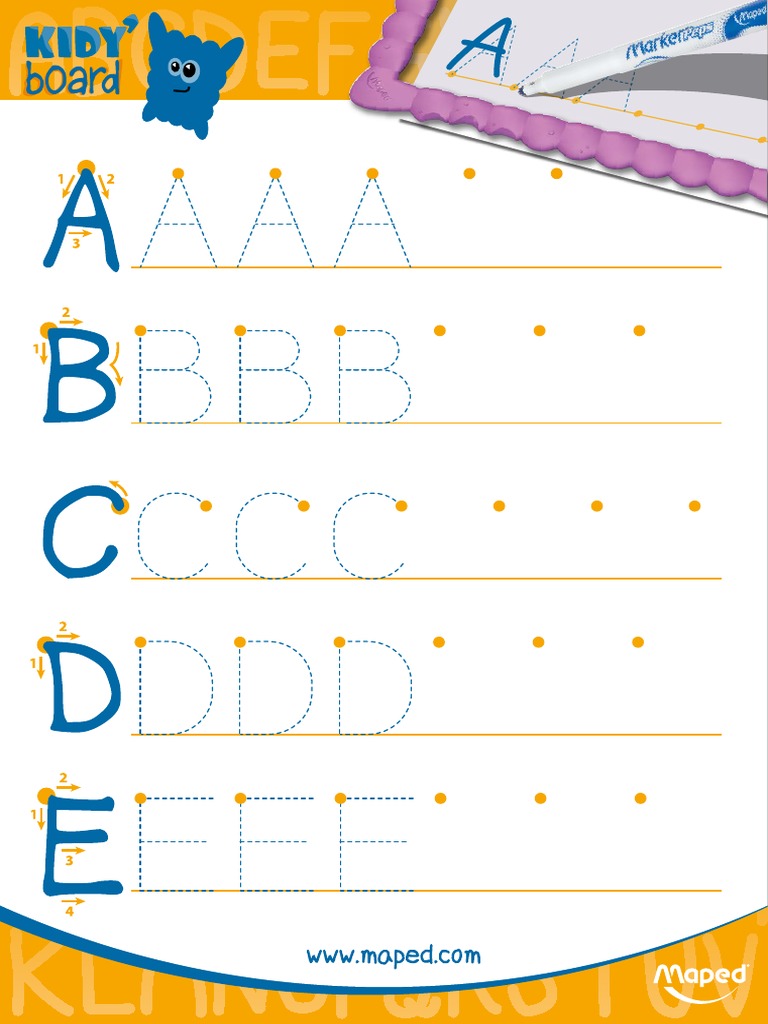 Fiche Activite Imprimable Enfants Alphabet Lettres | PDF