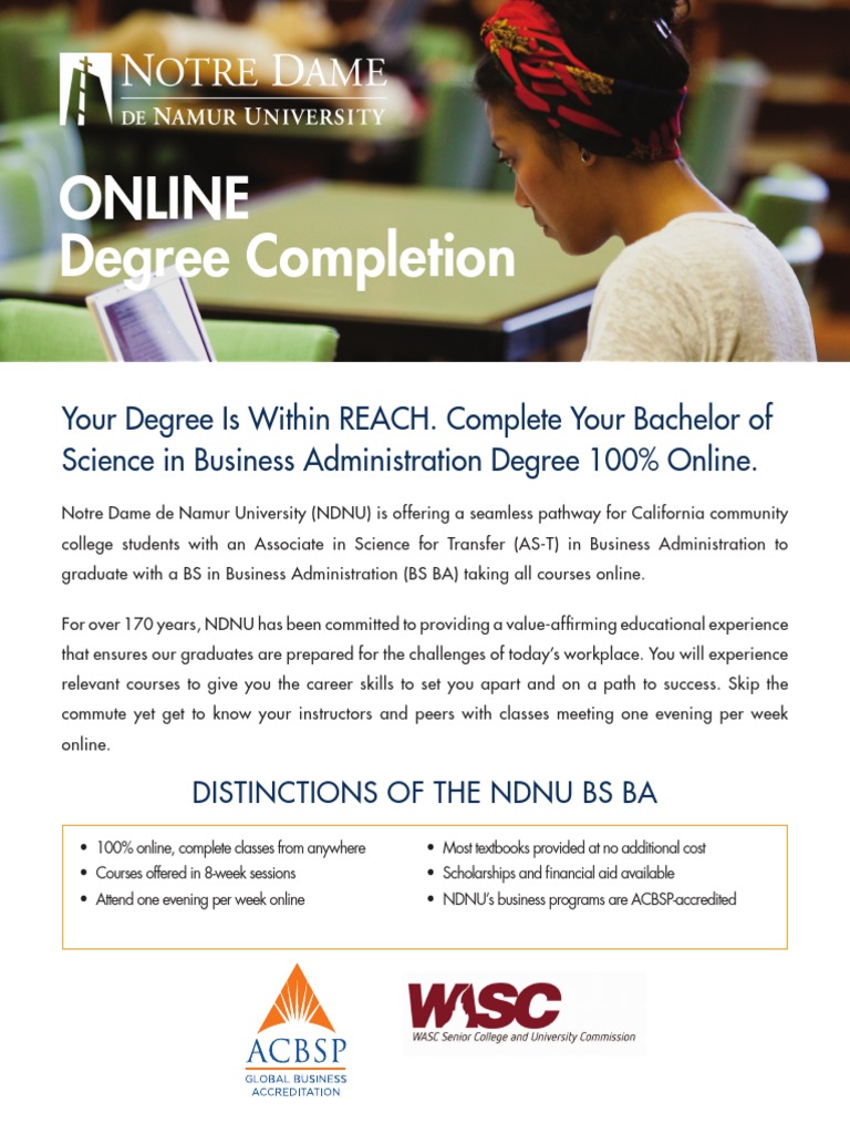 NDNU Online BS in Business Administration | PDF | Economies | Business
