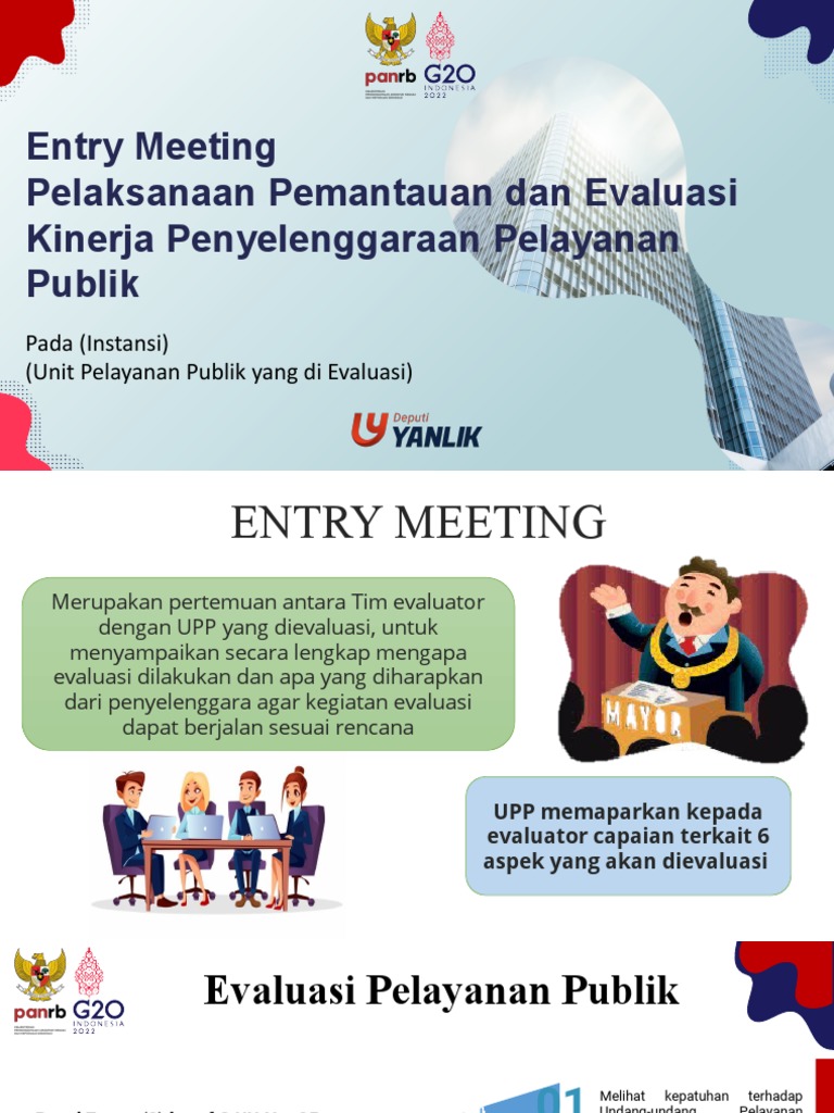 Entry Meeting DISDUKCAPIL PANGKEP | PDF