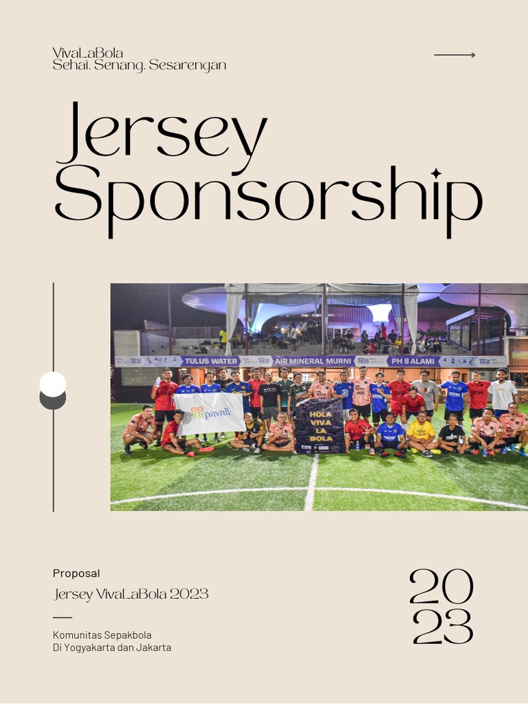 Proposal Sponsorship Jersey 2023 | PDF | Bisnis | Olahraga & Rekreasi