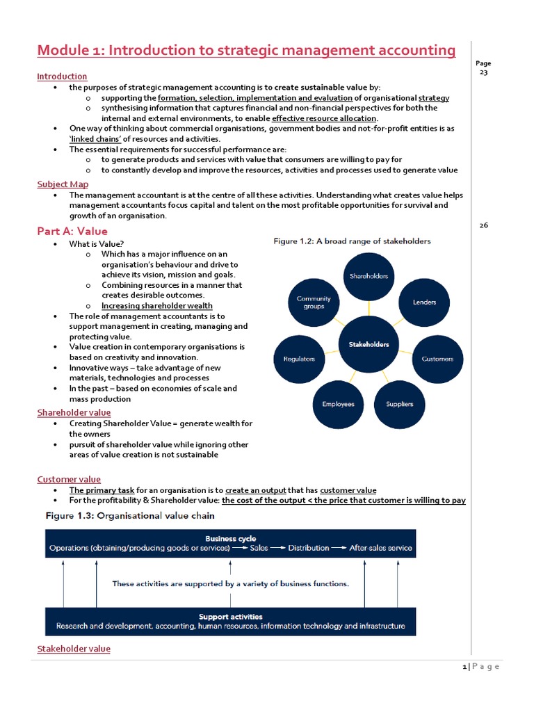 CPA Strategic Management Accounting Summary HD Preview | Download Free ...
