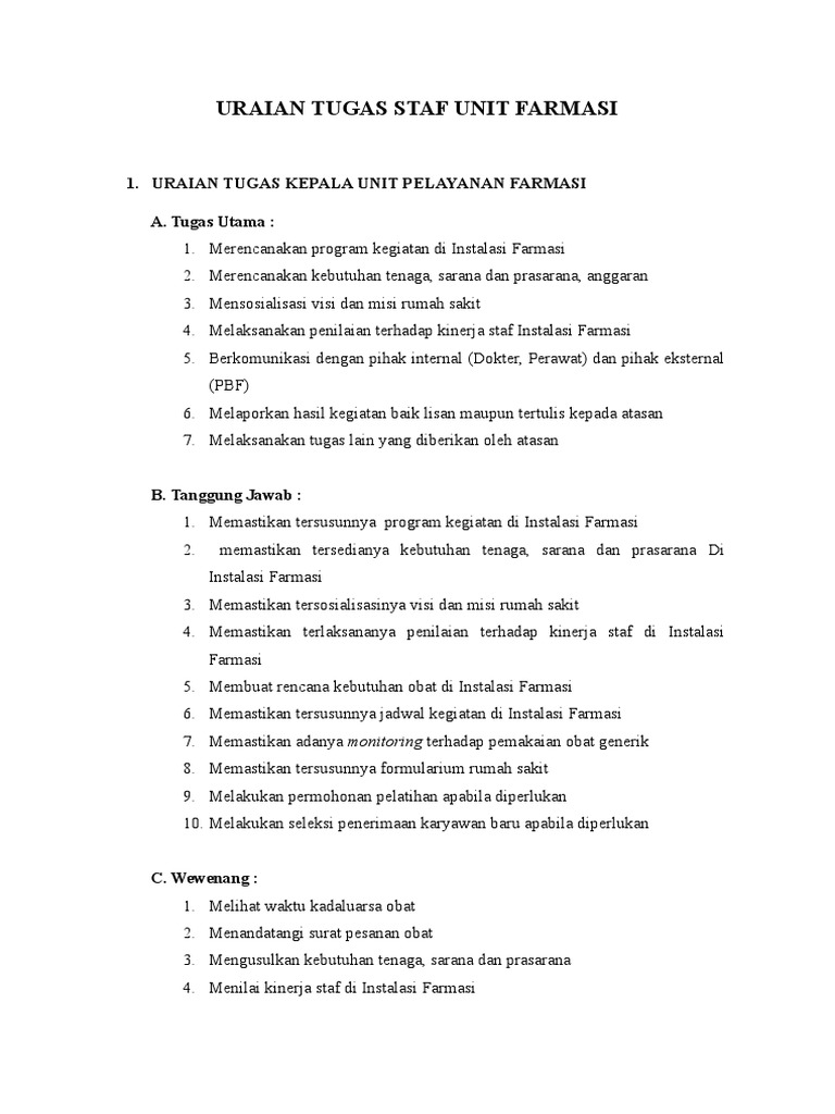 Uraian Tugas Farmasi | PDF | Kesehatan Holistik | Sains & Matematika