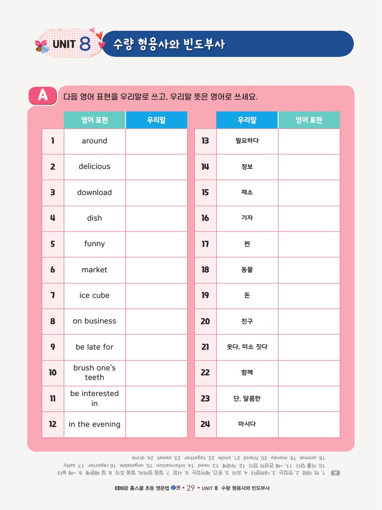 홈스쿨초등영문법2권_Unit_08 | PDF