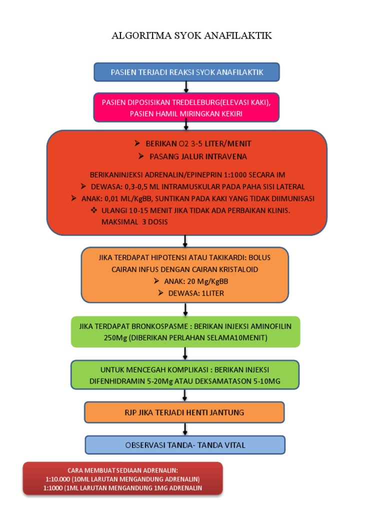 Algoritma Syok Anafilaktik Fix | PDF