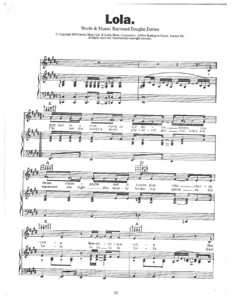 Kinks Lola | PDF
