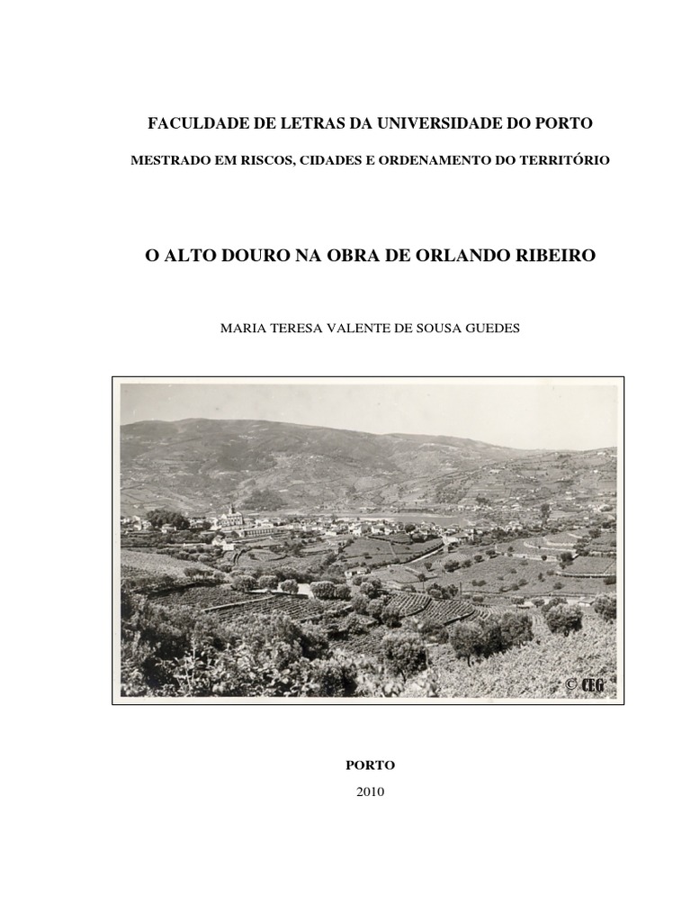 O Alto Douro Na Obra de Orlando Ribeiro | PDF | Geografia | Science