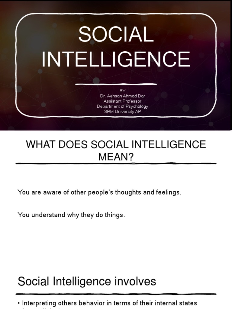Social Intelligence | PDF | Intelligence | Empathy