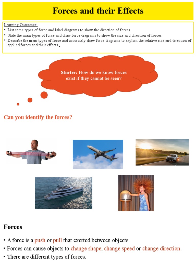 Forces and Their Effects | PDF | Force | Lift (Force)