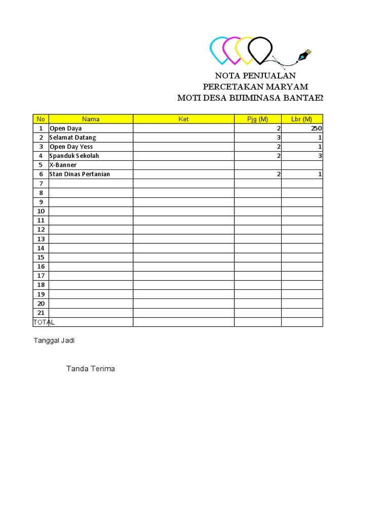 Nota Penjualan | PDF