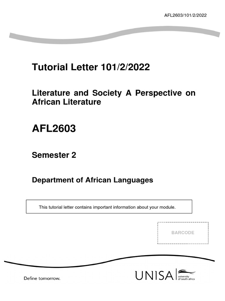 101 - 2022 - 2 - B AFL2603 | PDF | Libraries | Curriculum