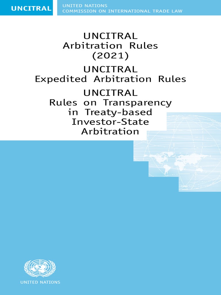Uncitral Arbitration Rules 2021 | Download Free PDF | Arbitral Tribunal | Arbitration