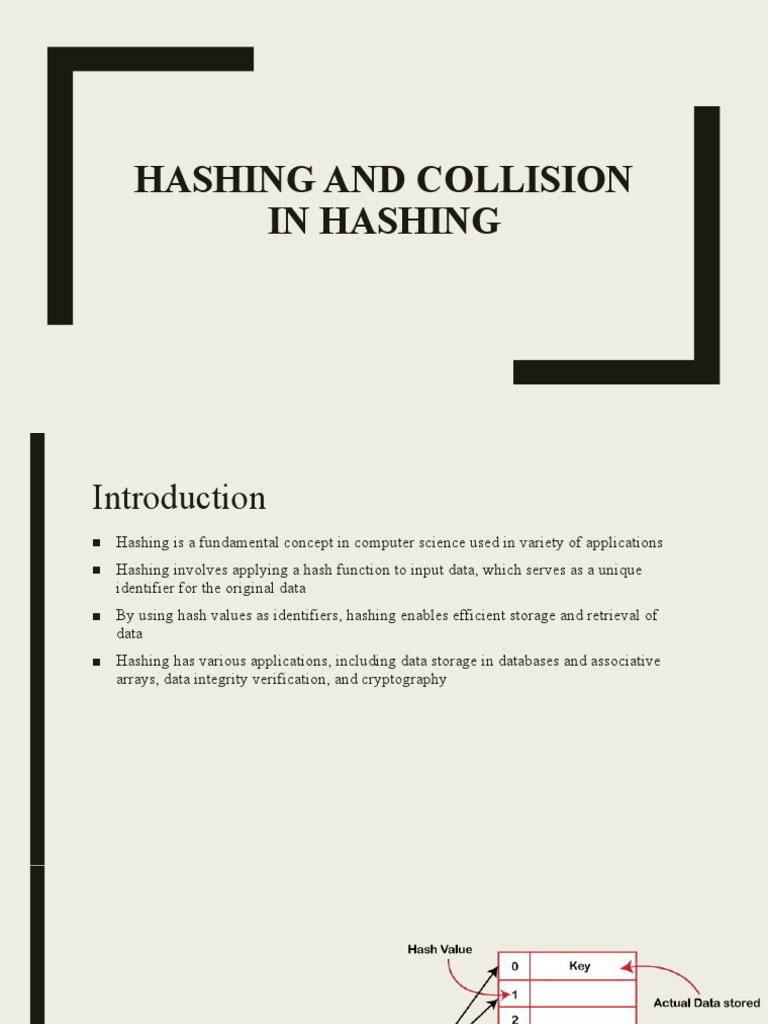 Colossion in Hasing | PDF | Computing | Algorithms And Data Structures