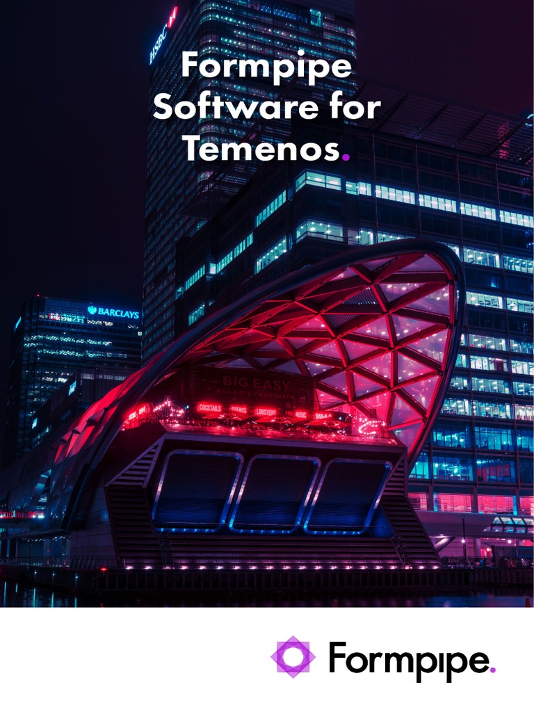 Temenos Brochure - Formpipe | PDF | Cloud Computing | Internet