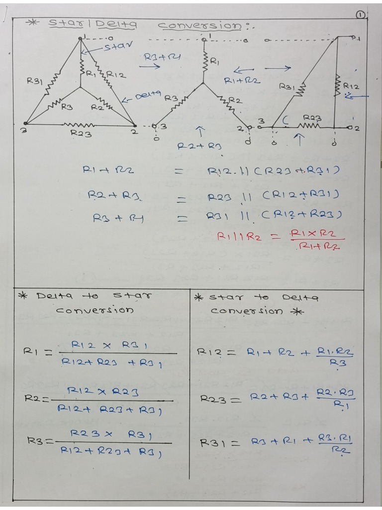 Star Delta Conversion | PDF