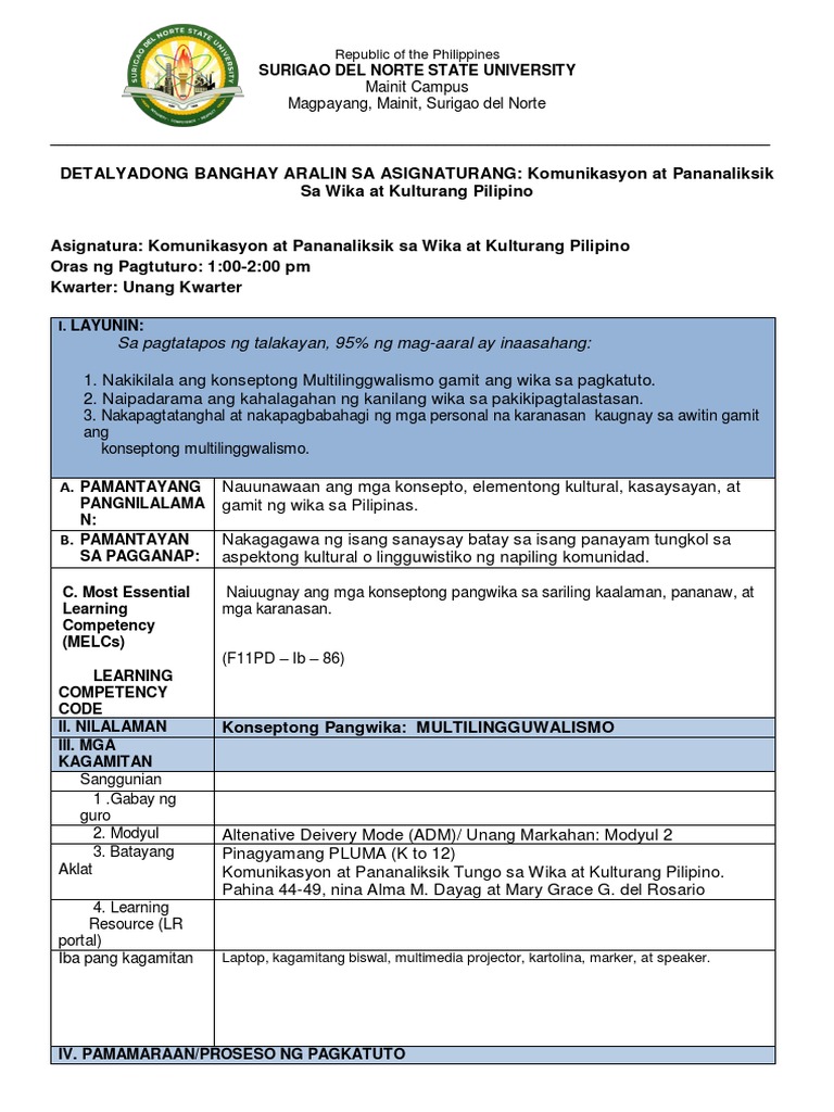 Educ 6 Detailed Lesson Plan | PDF