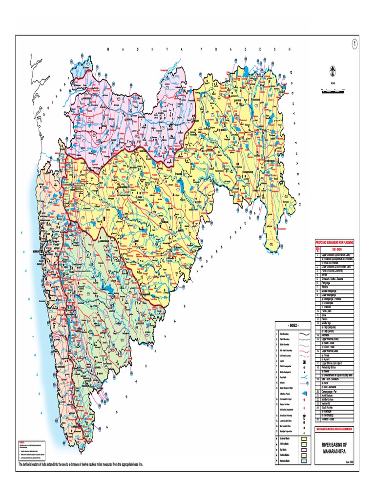 1 River Basins of Maharashtra Source MWRRA | PDF