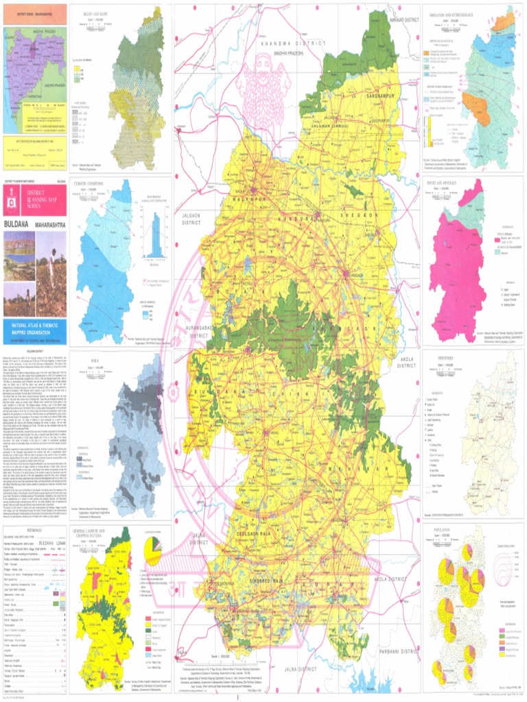 BULDANA Map Survey of India | PDF