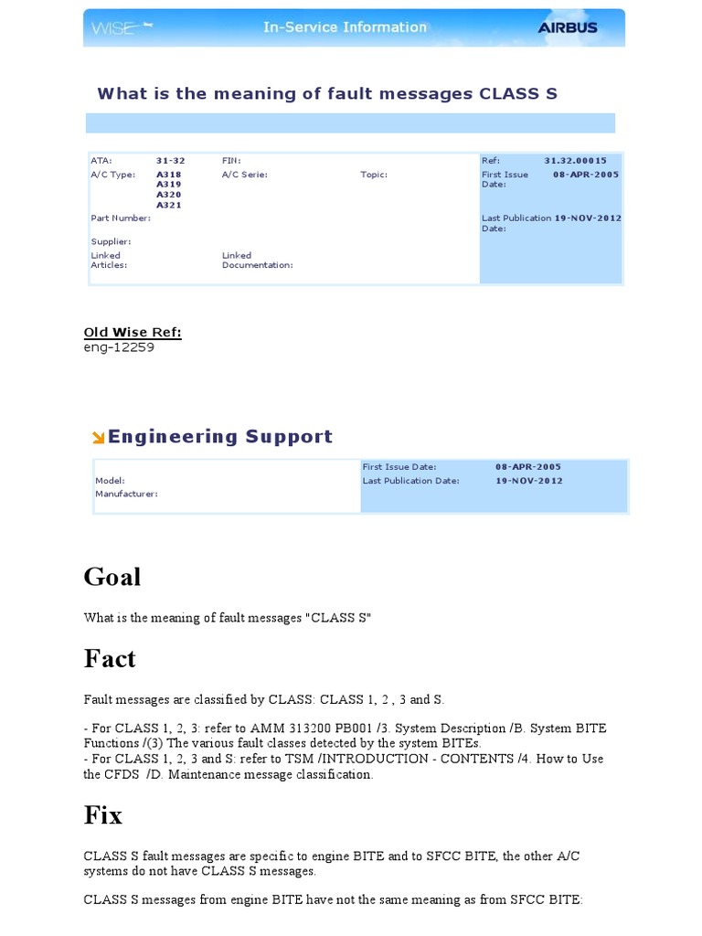 Class S MSG | PDF | Aircraft | Aviation