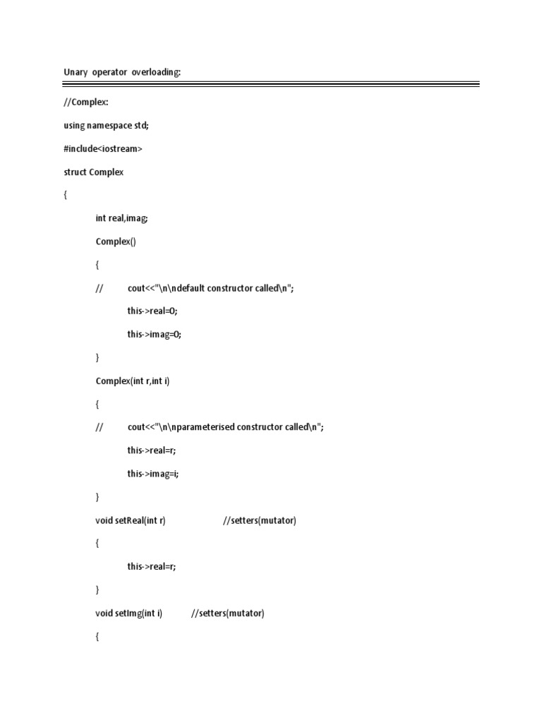 Unary Operator and Structure | PDF | Systems Engineering | Technology ... Unary Operator and Structure | PDF | Systems Engineering | Technology ...