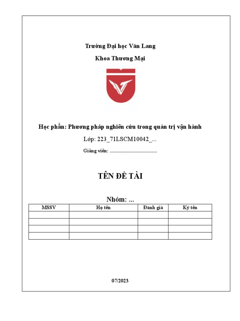 Tham KH o Trình Bày - HK223 | PDF