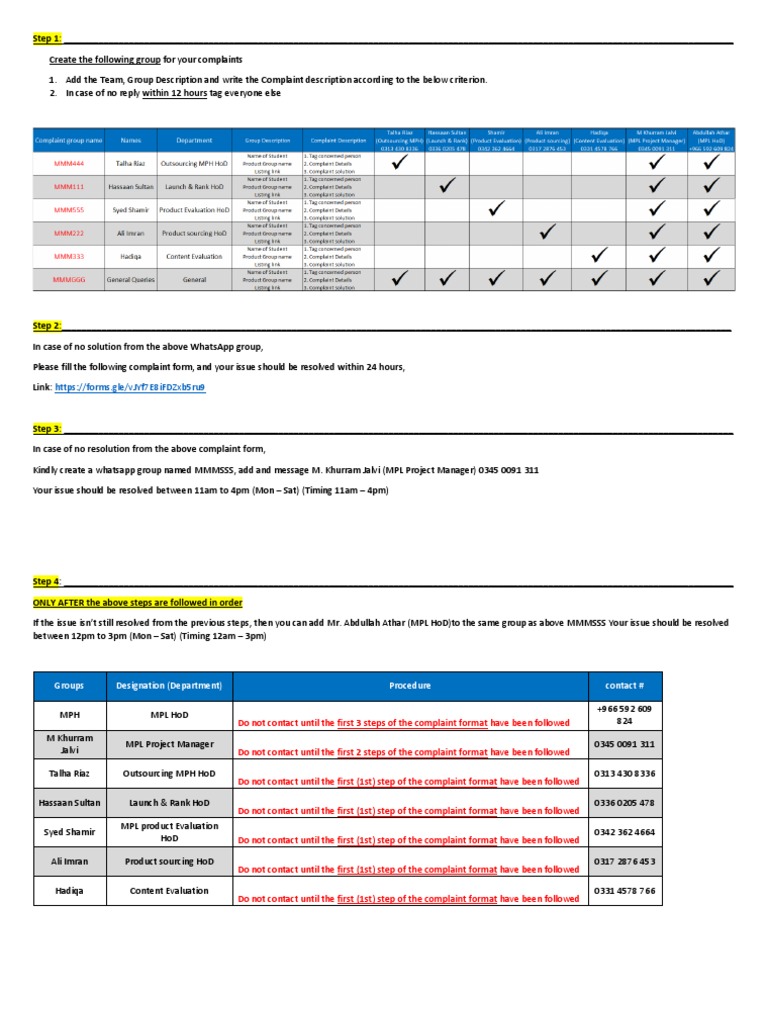 MPL Complaint Format and Form | PDF
