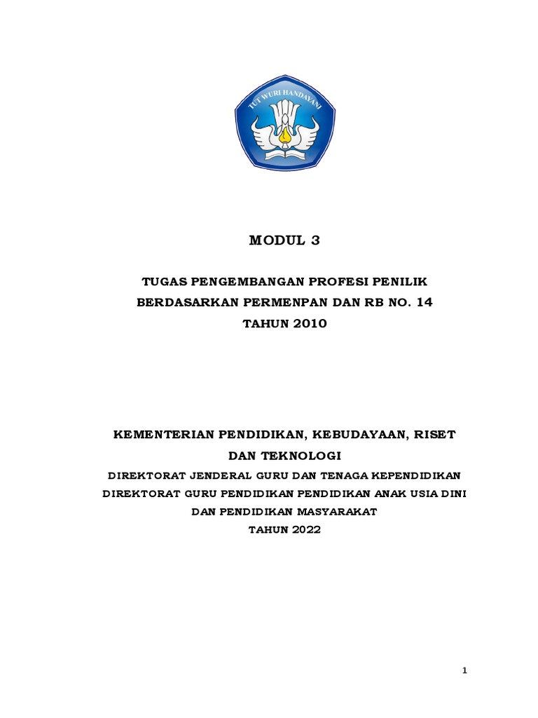 Modul 3 Pengembangan Profesi - 2022 | PDF