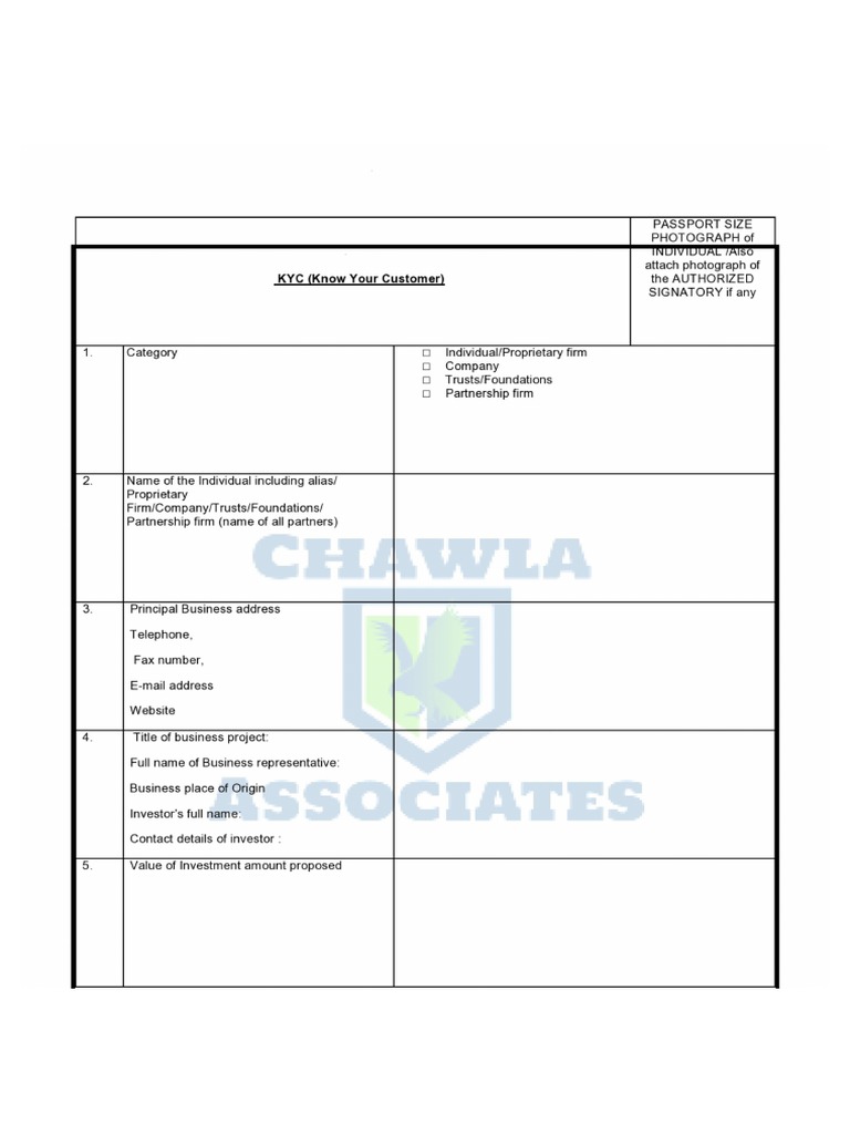 KYC data modalities - spam sample | PDF