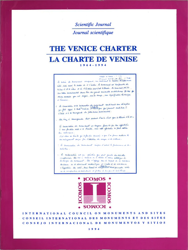 ICOMOS (1964) - International Charter For The Conservation and ...