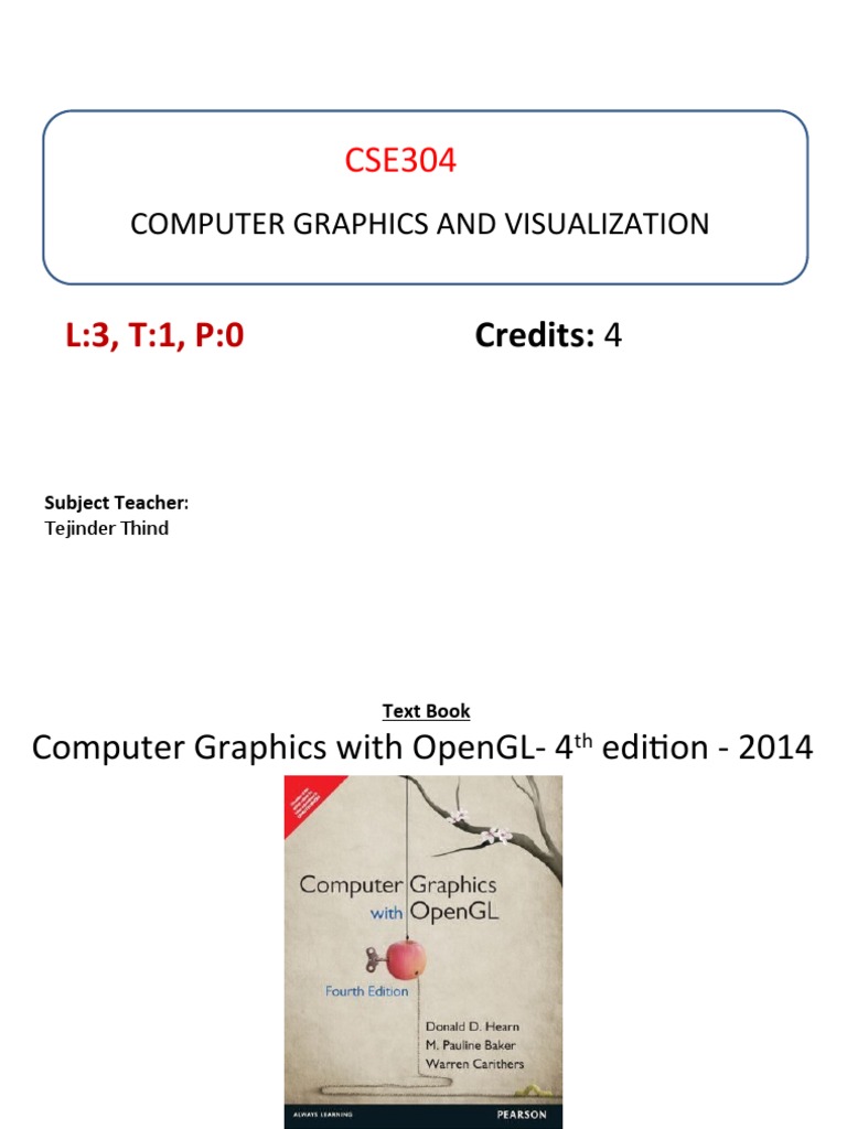 Zero Lecture CSE304 | PDF | 3 D Computer Graphics | Computer Graphics
