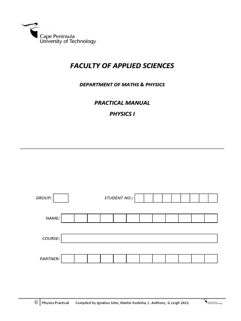 Practical Manual 2023 | PDF | Density | Experiment