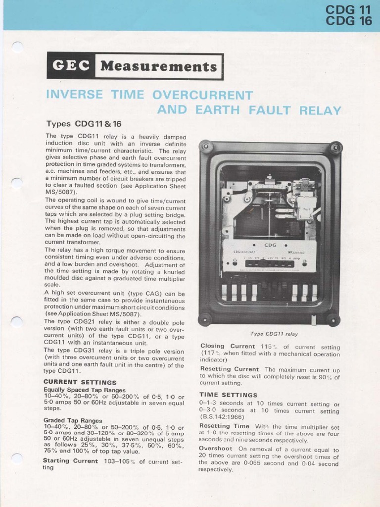 CDG11 Relay | PDF