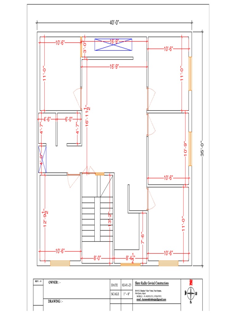 Narendra 40 X 35 South Facing-Model | PDF