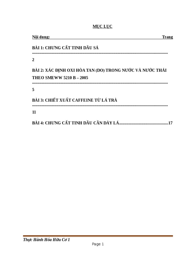 (123doc) Bai Bao Cao Thuc Hanh Hoa Huu Co 1 | PDF