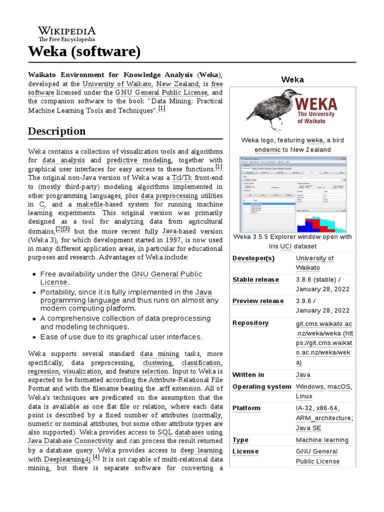 Weka (Software) | PDF | Information Retrieval | Data