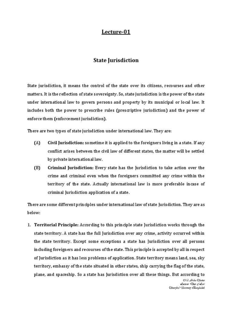 State Jurisdiction | PDF | Jurisdiction | Adolf Eichmann