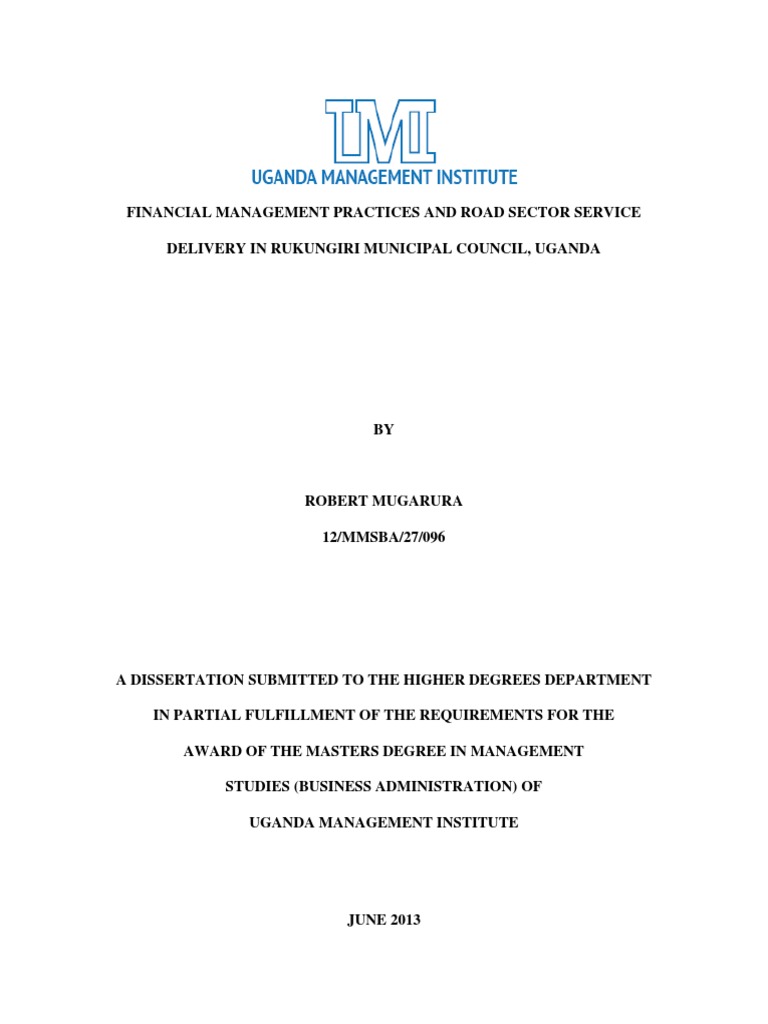 Robert Mugarura 12-MMSBA-27-096 | PDF | Economies | Business