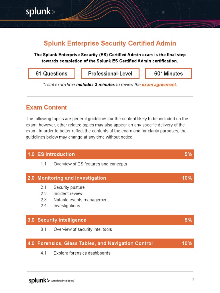 Splunk ES Test Blueprint Es Admin | PDF | Information Technology ...