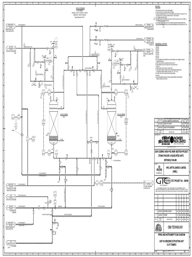 Benzene Extraction Unit Diagram | PDF | Mechanical Engineering | Energy ...