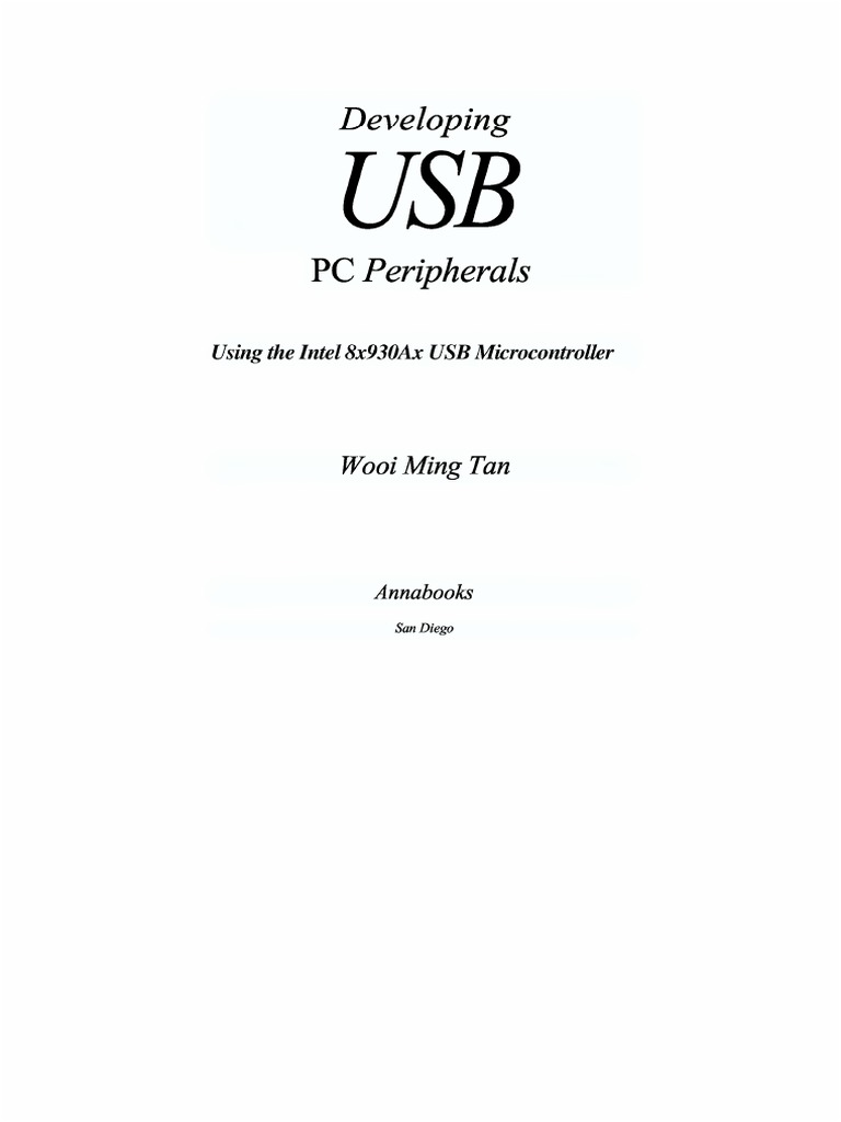 Developing USB PC Peripherals (Wooi Ming Tan) (Z-Library) 1-23 Pages | PDF