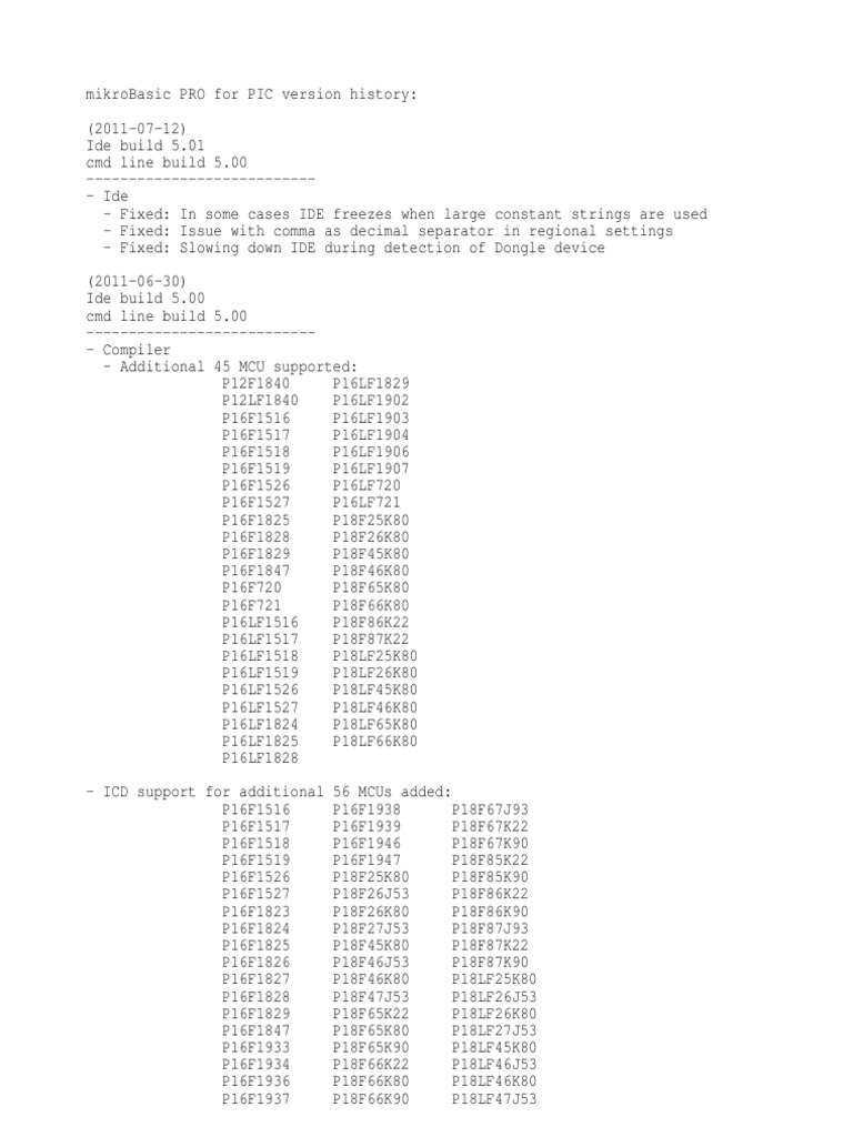 Whats New | PDF | Pic Microcontroller | Library (Computing)