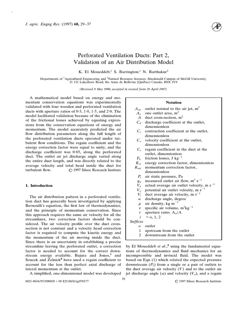 Perforated Air Calculation Part 2 | PDF | Fluid Dynamics | Friction