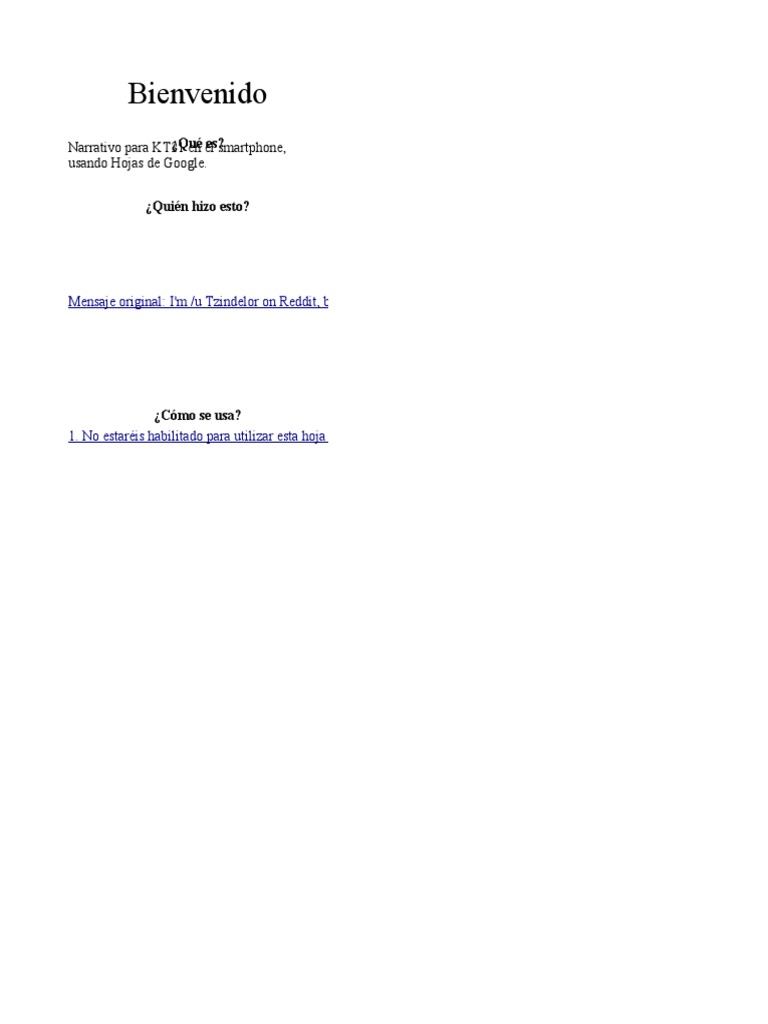 KT Narrative Esp | PDF